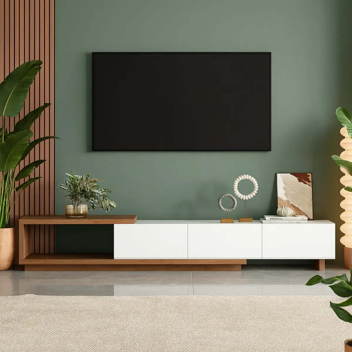 OakCladding TV Stand in UAE by Asghar Furniture