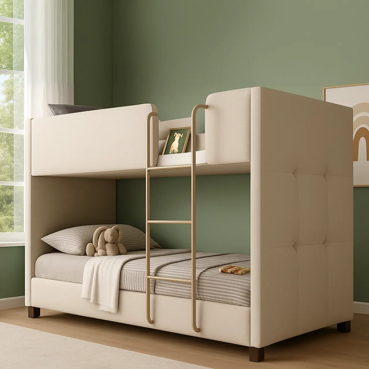 Bliss Upholstered Bunk Bed | Asghar Furniture