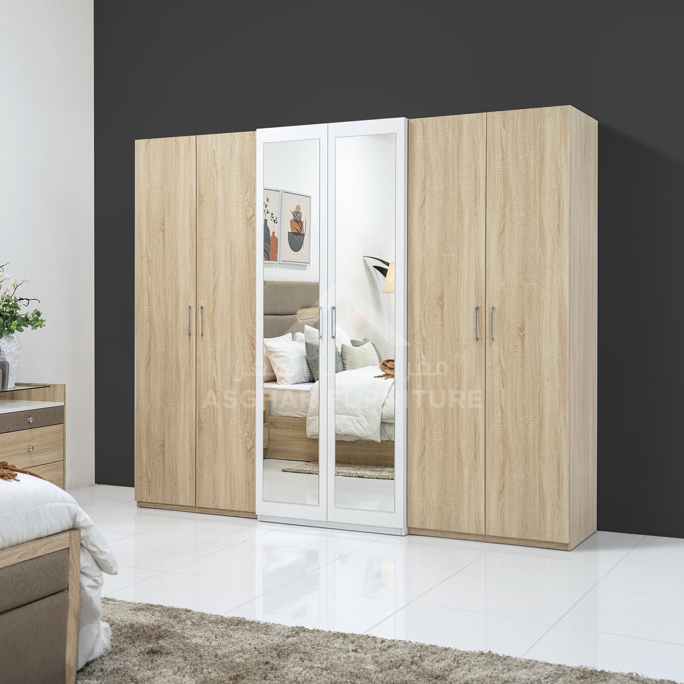 6-Door Wardrobe | Large & Stylish Storage Solutions